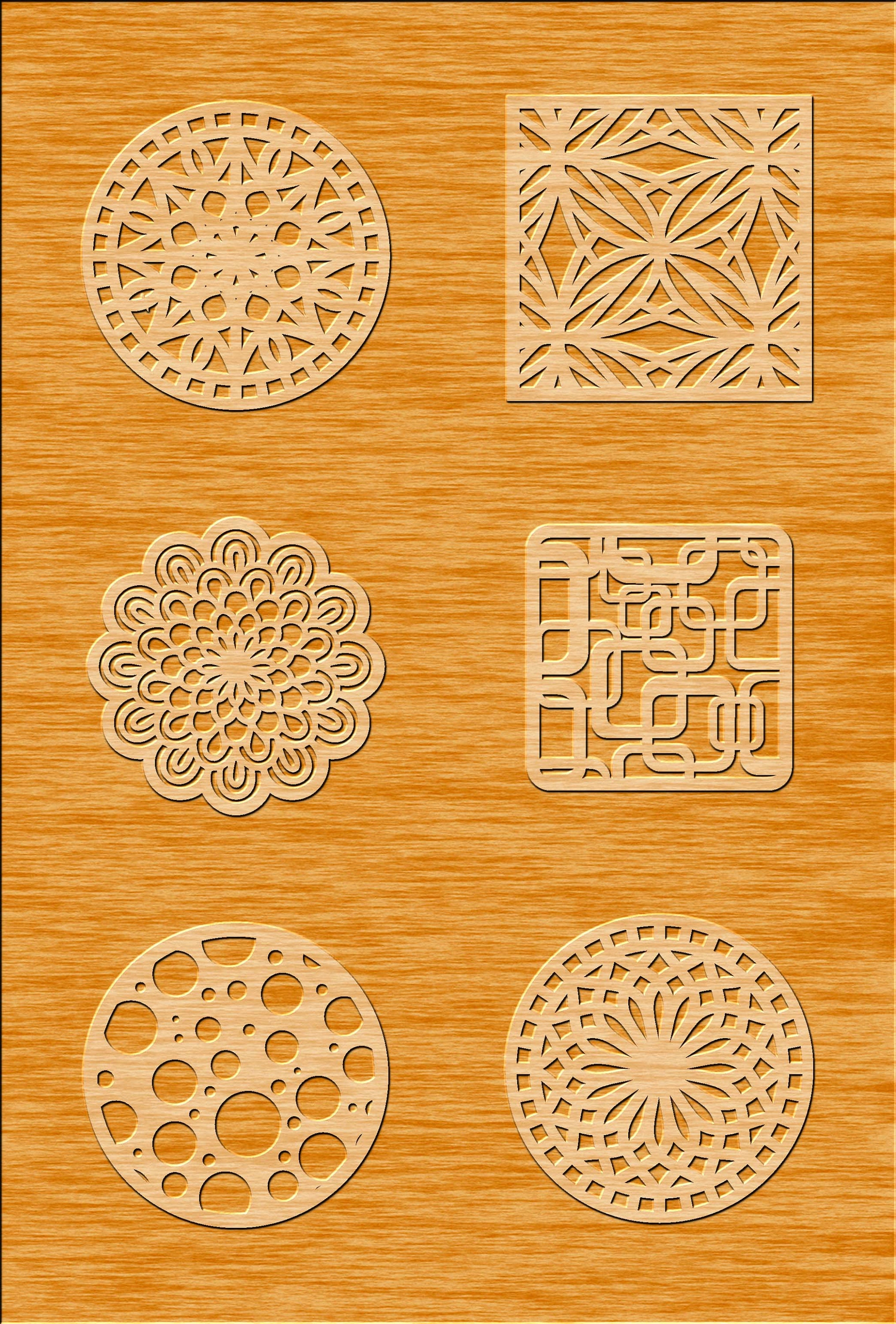 30 Coaster Set Different Shapes High Quality Laser Plasma - Etsy