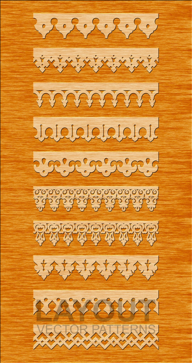 20 Seamless Border | Temple Border | Paper Cutting Border | Curtain ...