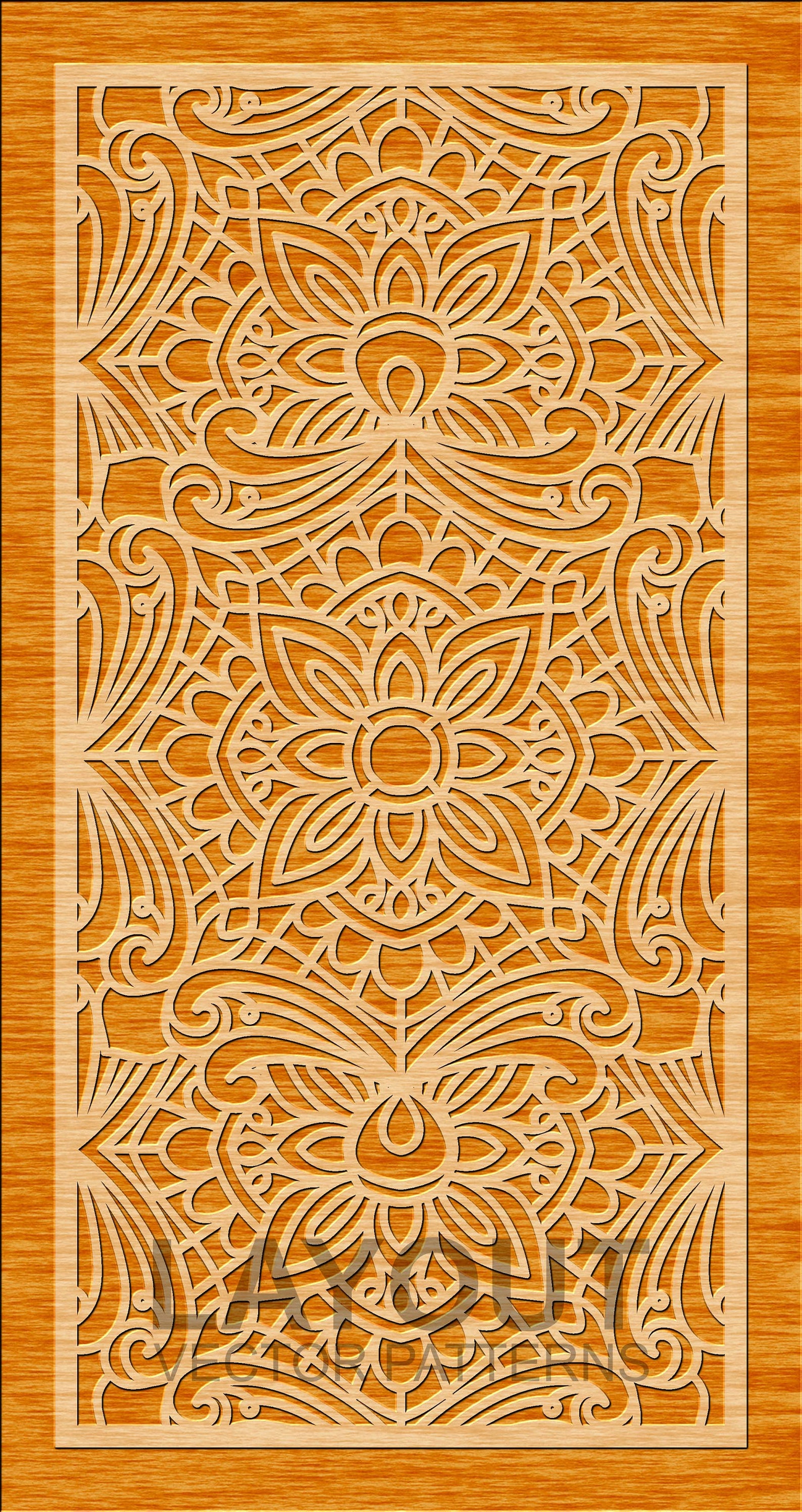 Ornamental Mandala Gate Grill Door Room Divider Laser - Etsy