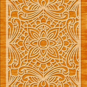 Ornamental, Mandala Gate, Grill, Door, Room Divider, Laser, CNC, Plasma ...