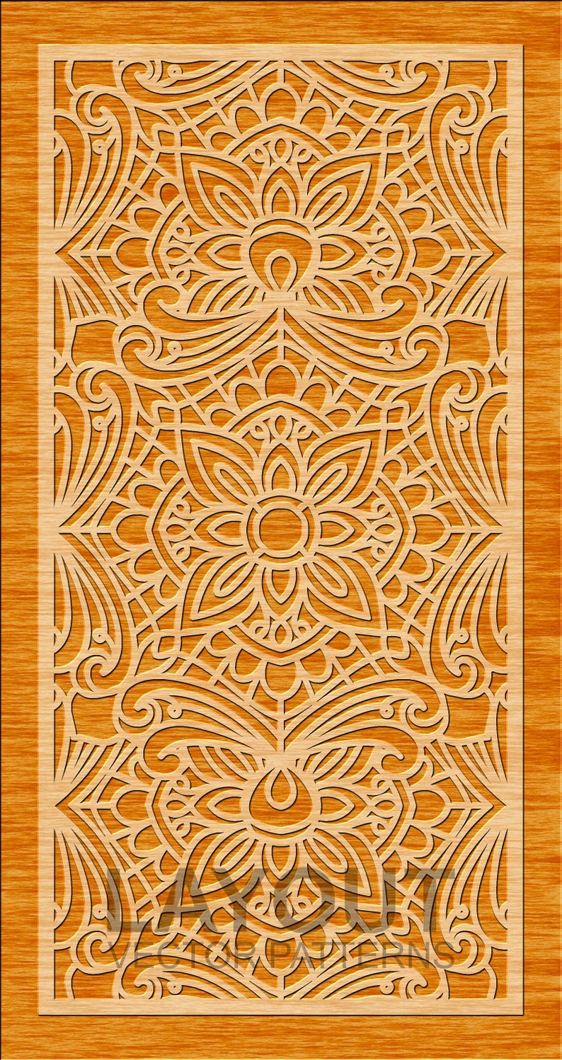 Ornamental Mandala Gate Grill Door Room Divider Laser - Etsy