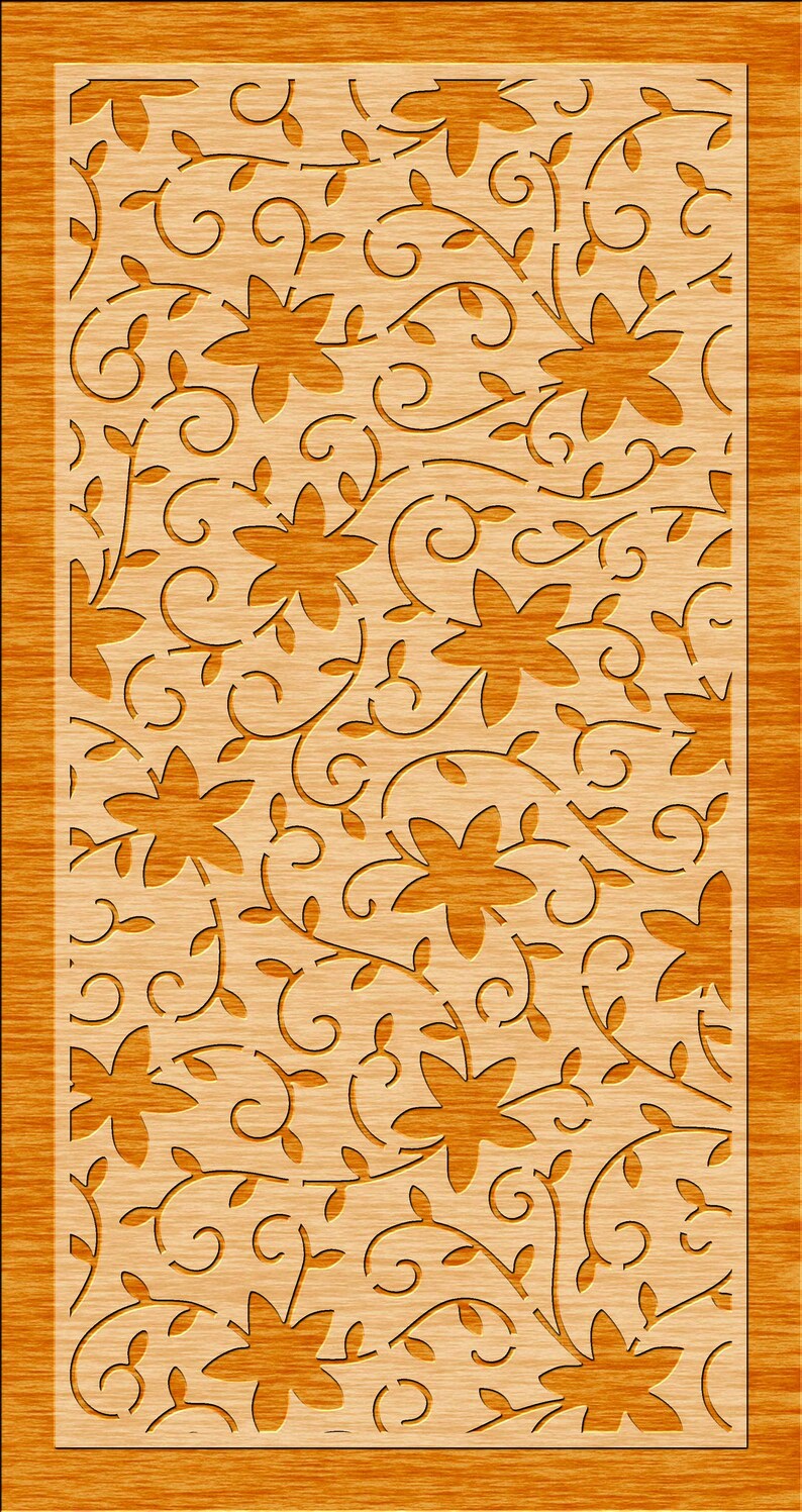 Floral Room Divider, Decorative Panel, Wall Hanging, Privacy Screen ...