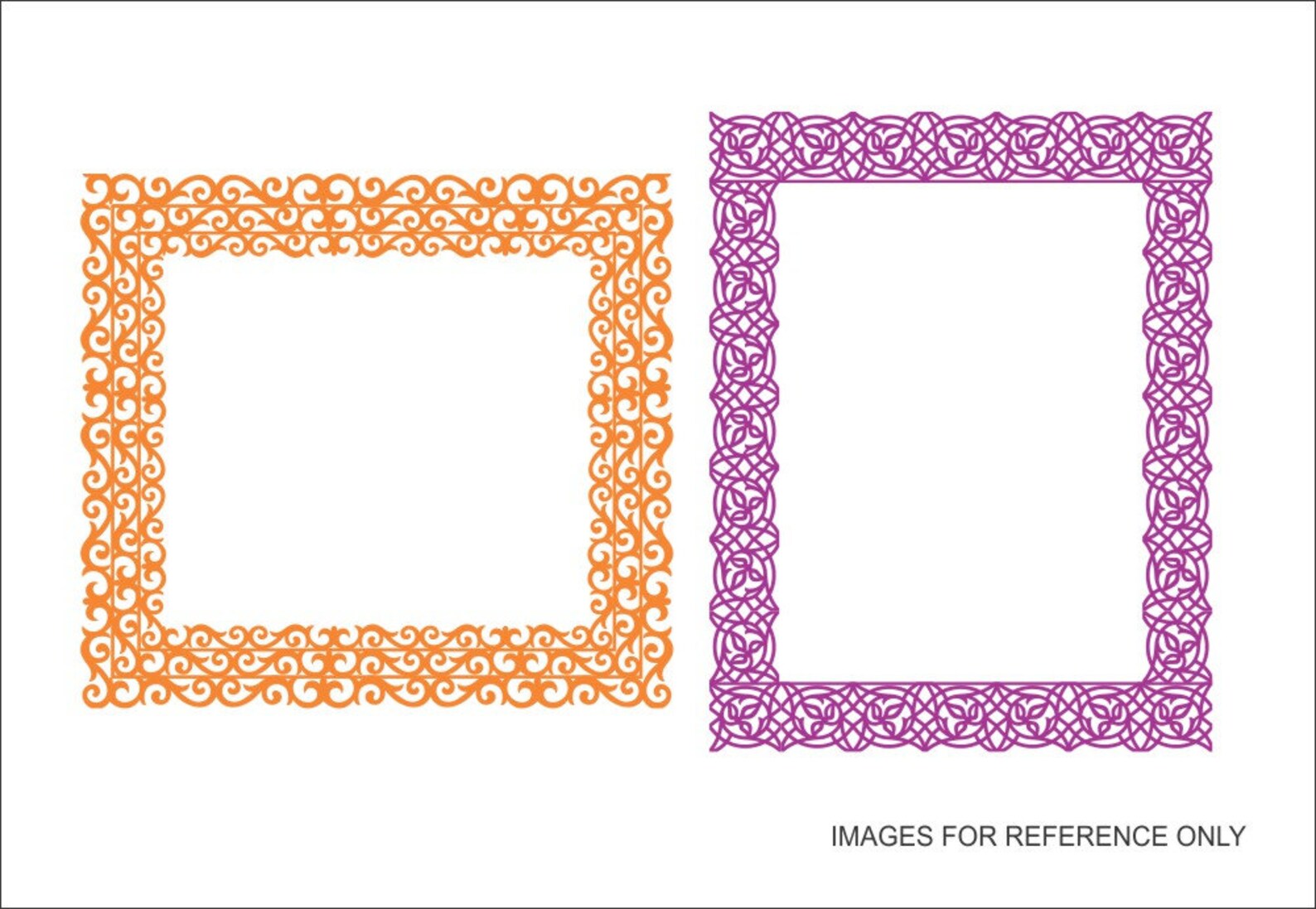 6 Seamless Border Designs Wall Decor Panel & Stencil - Etsy