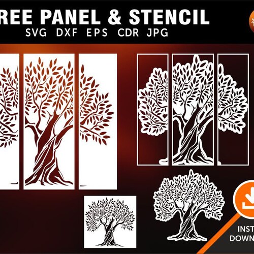 Tree Panels Room Decor Gate Grill Laser CNC Plasma - Etsy