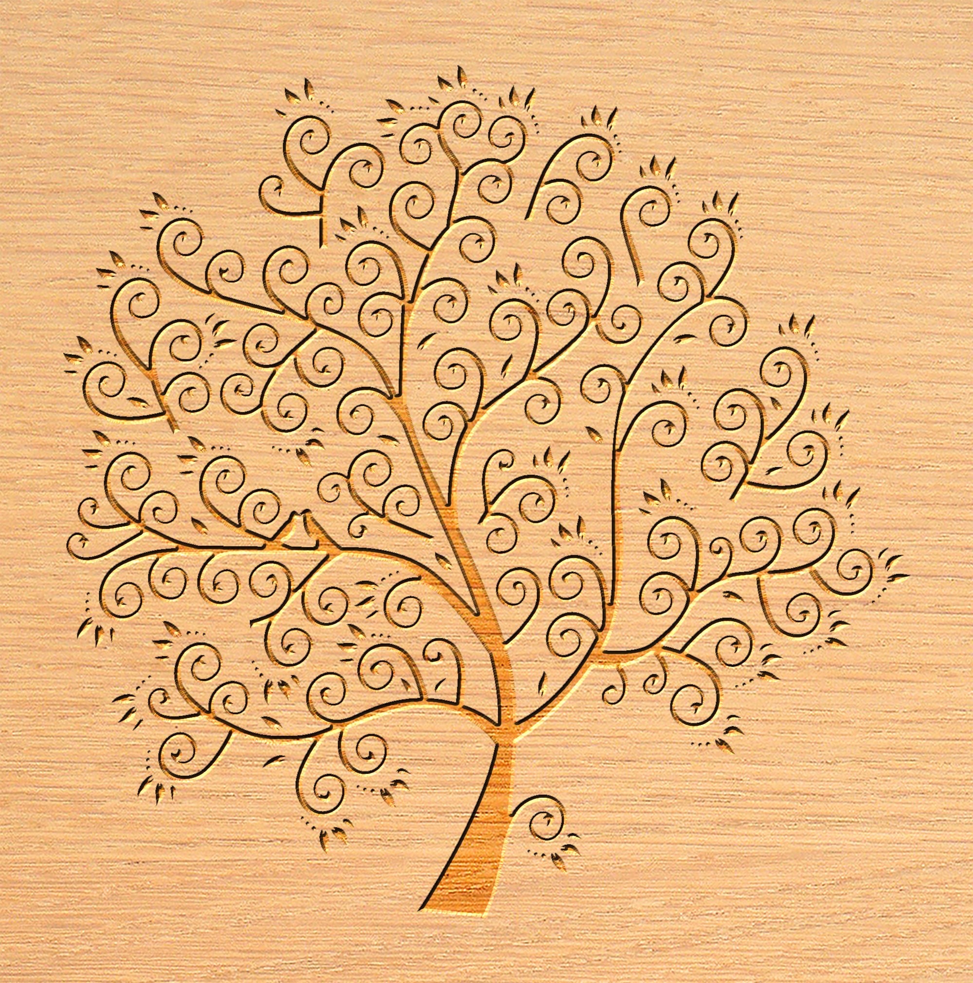 7 Tree Stencil Wall Decal Patterns Laser CNC Router - Etsy India