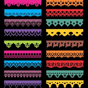 20 Seamless Border | Temple Border | Paper Cutting Border | Curtain ...
