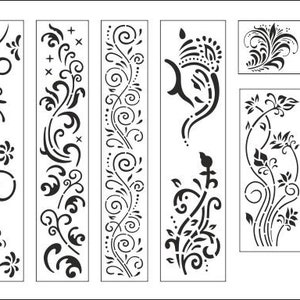 6 Decorative Panel, Door Panels, Stencil Templates, Privacy Screen ...