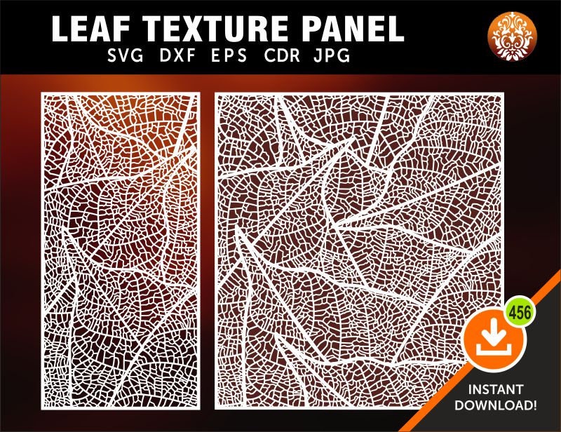 Leaf Texture Panel, Wall Panels, Room Decor, Privacy Screen, Laser, CNC ...