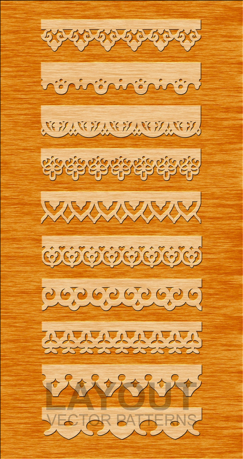 20 Seamless Border Temple Border Paper Cutting Border - Etsy