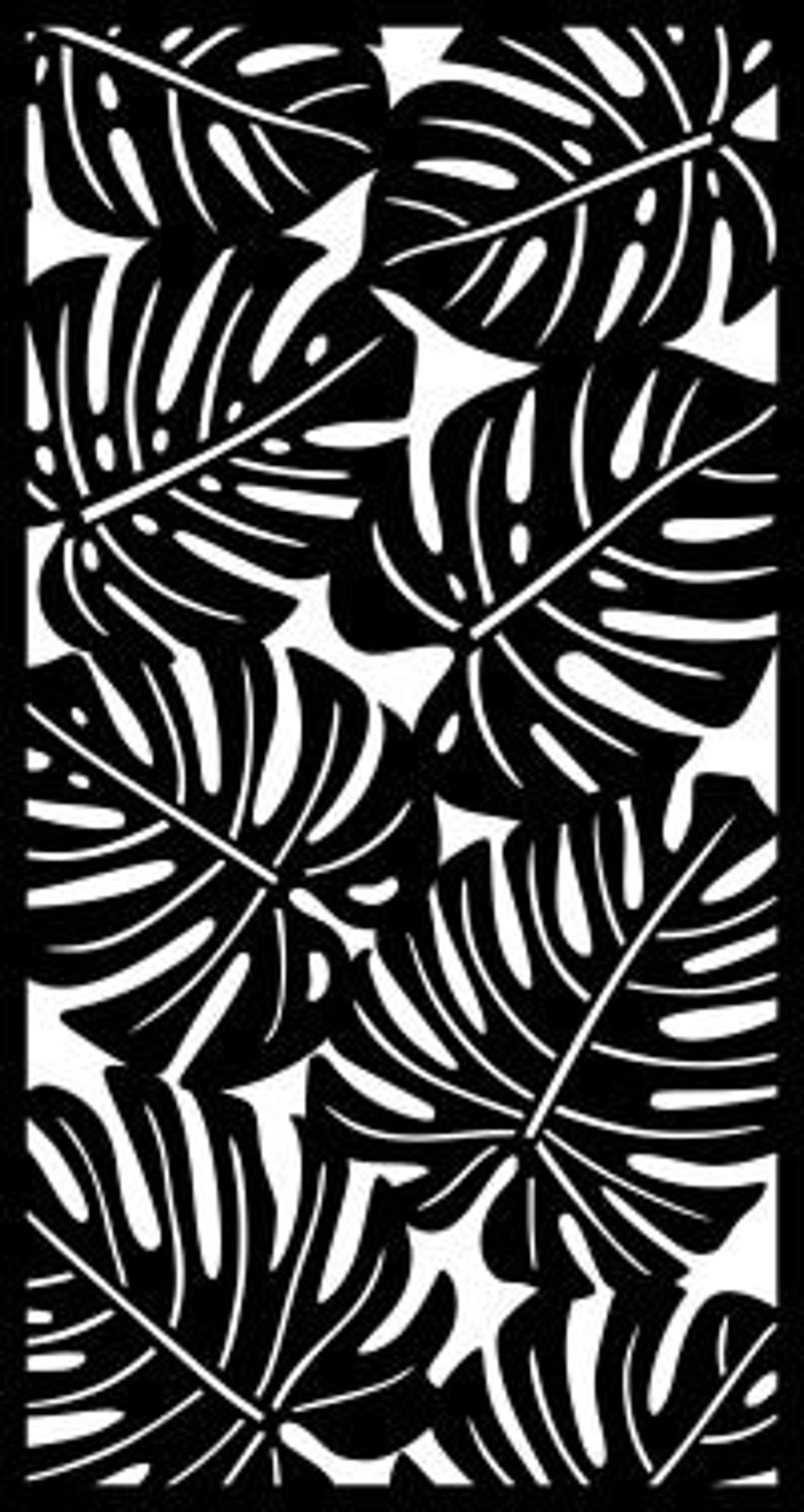 Leaf Panel Pattern Gate Grill Door Room Divider Wall | Etsy