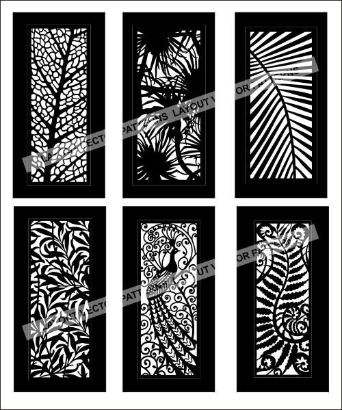 6 Door Panels Room Divider Privacy Screen Wall Hanging - Etsy