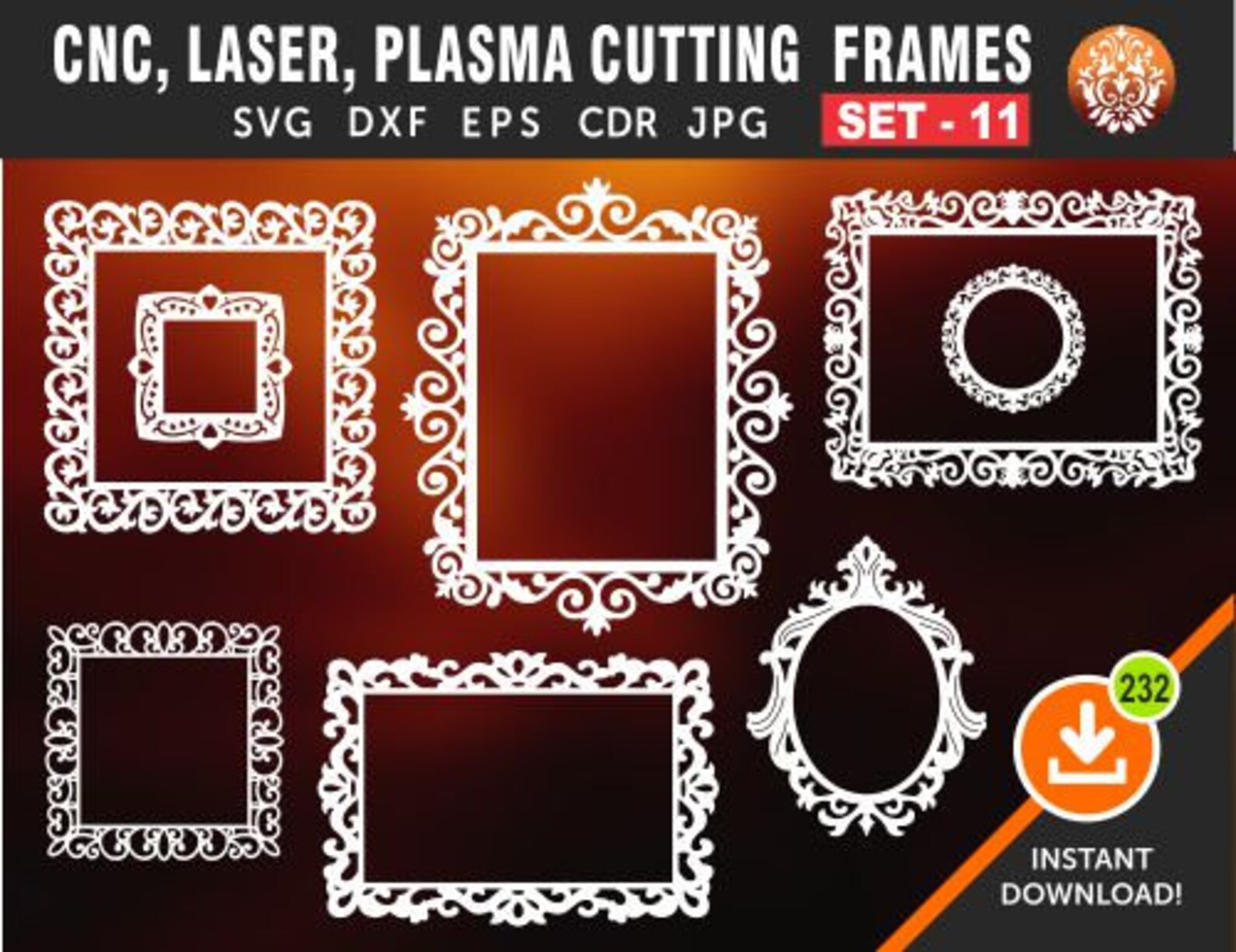 8 Mirror Frame Set 11 Photo Frame Vintage Frames Frame | Etsy