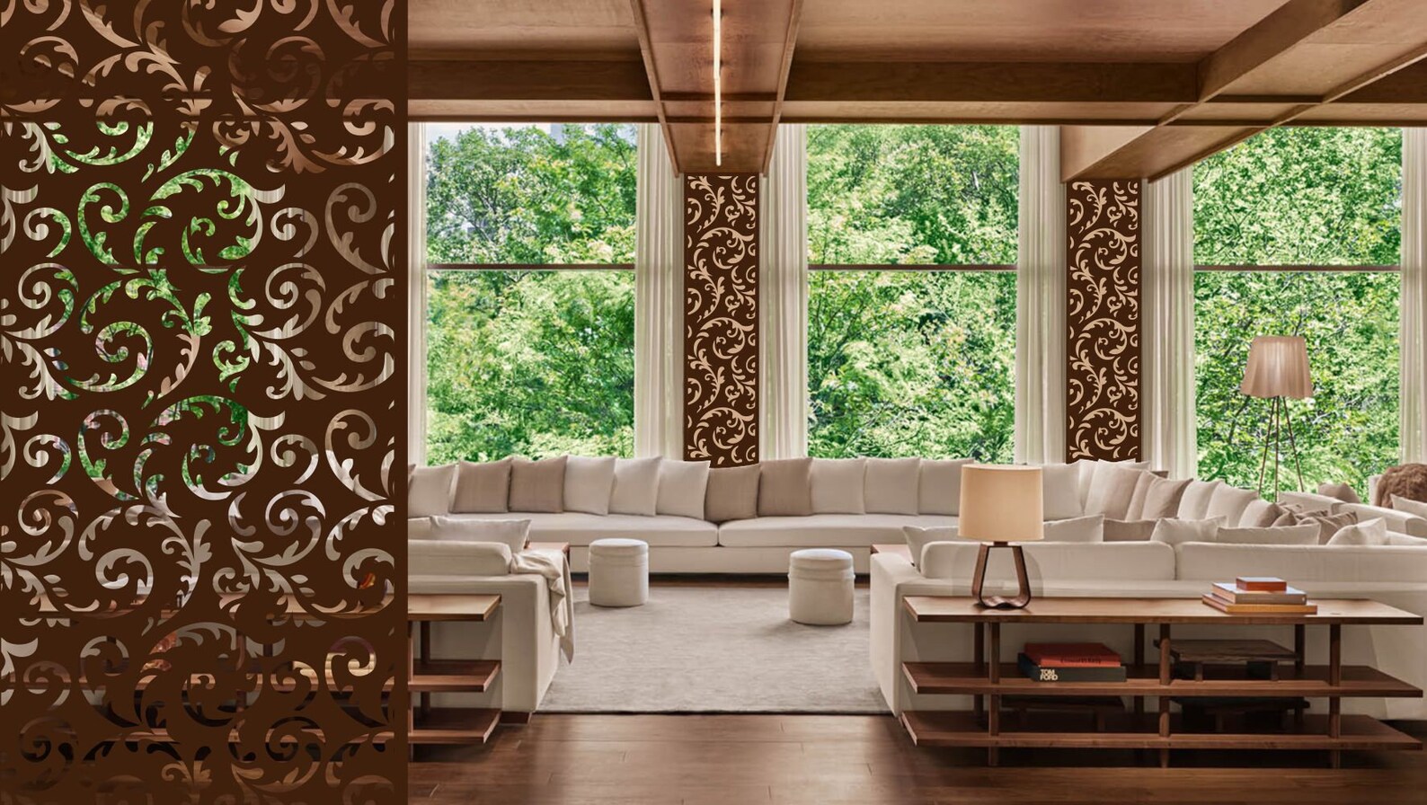 Floral Room Divider Screen Decorative Panel Wall Hanging - Etsy