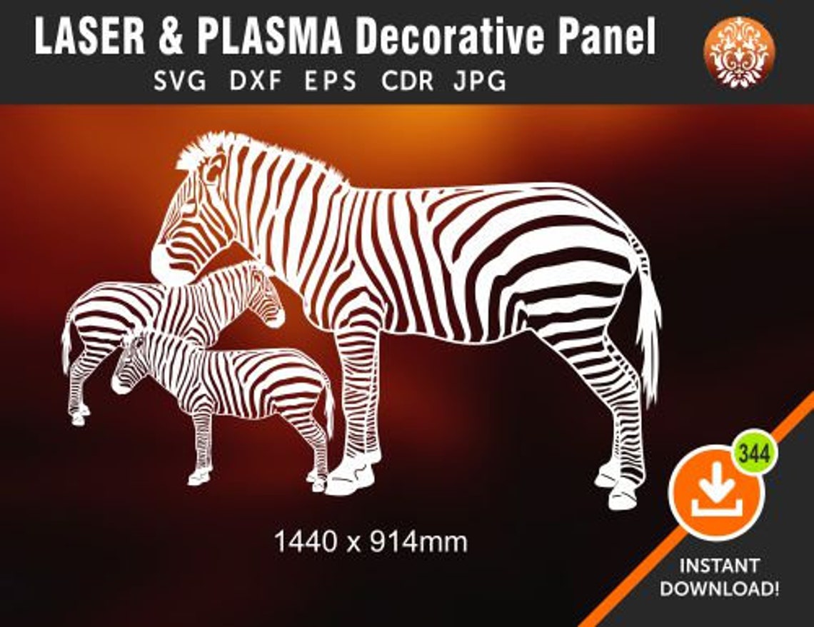 Zebra Decorative Panel Wall Hanging Room Decorating Laser | Etsy