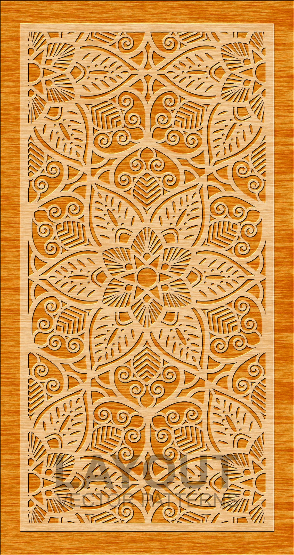 Ornamental Mandala Gate Grill Door Room Divider Laser - Etsy