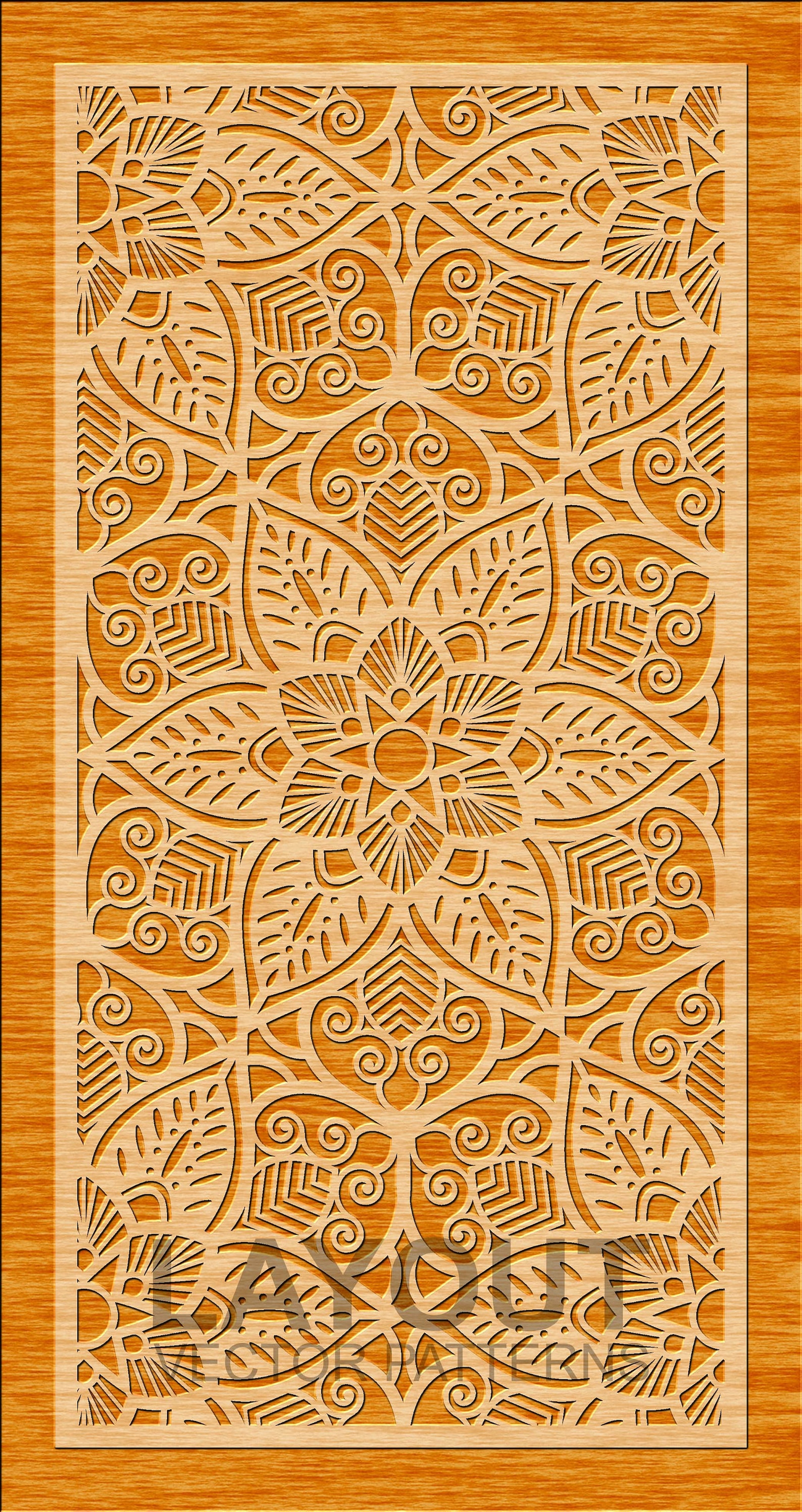 Ornamental Mandala Gate Grill Door Room Divider Laser - Etsy