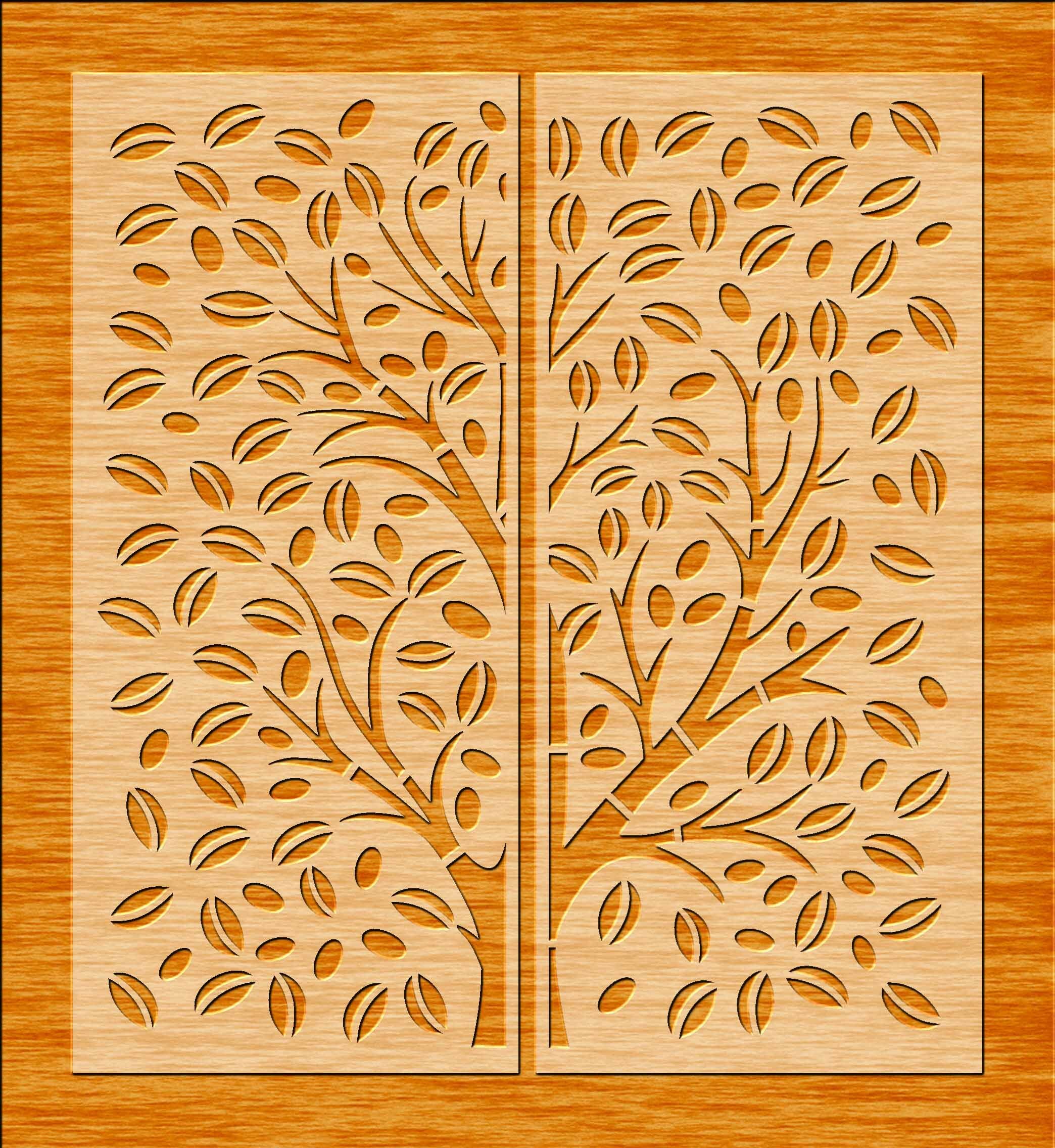 Tree Panels Wall Panels Room Decor Tree Patterns Laser - Etsy