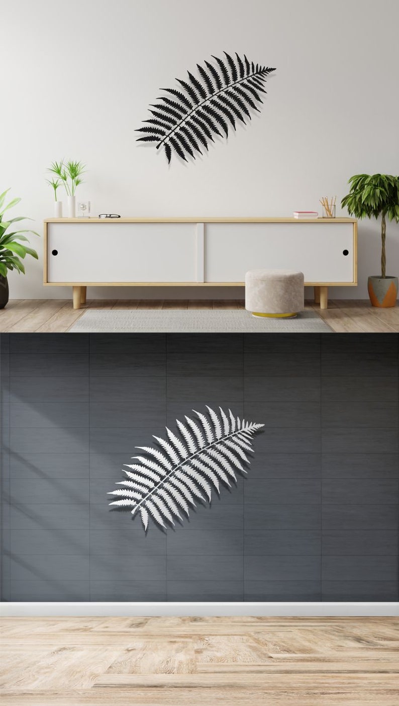 Fern Leaf Panel Wall Decor Room Divider Privacy Screen - Etsy UK