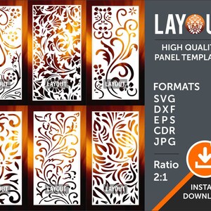 Room Divider, Privacy Screen, Decorative Panel, Stencil, Wall Handing ...