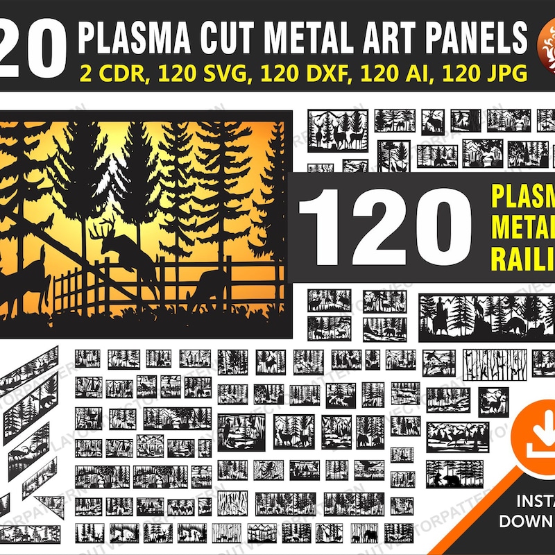 Metal Gate Forest - Etsy