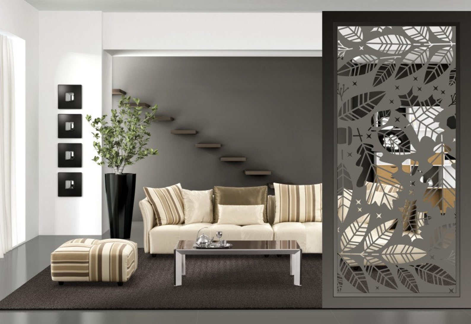 Room Divider Room Decor Pattern Panel Stencil Templates - Etsy