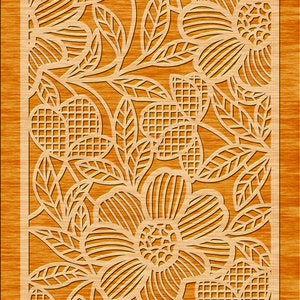 Leaf Panel Pattern, Decorative Room Divider, Wall Hanging, Screen Cnc ...