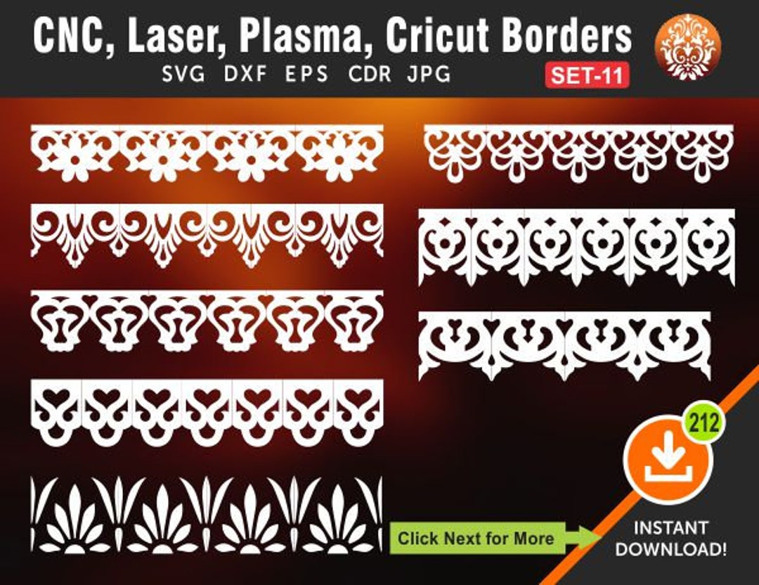 8 Traditional Border Designs | Lace Trim Borders | Boundary | Divider ...