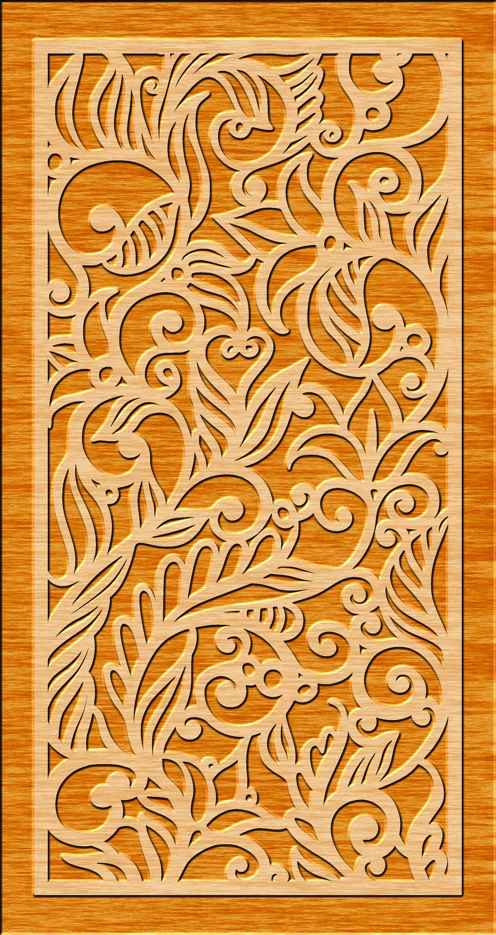 Floral Room Divider, Decorative Panel, Wall Hanging, Privacy Screen ...