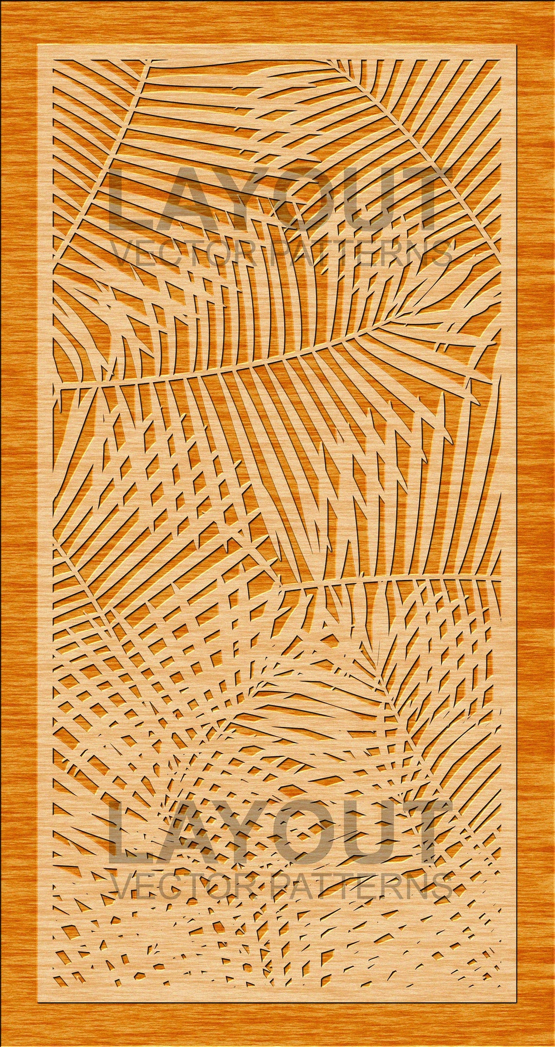 Leaf Room Divider Privacy Screen Decorative Panel Stencil | Etsy