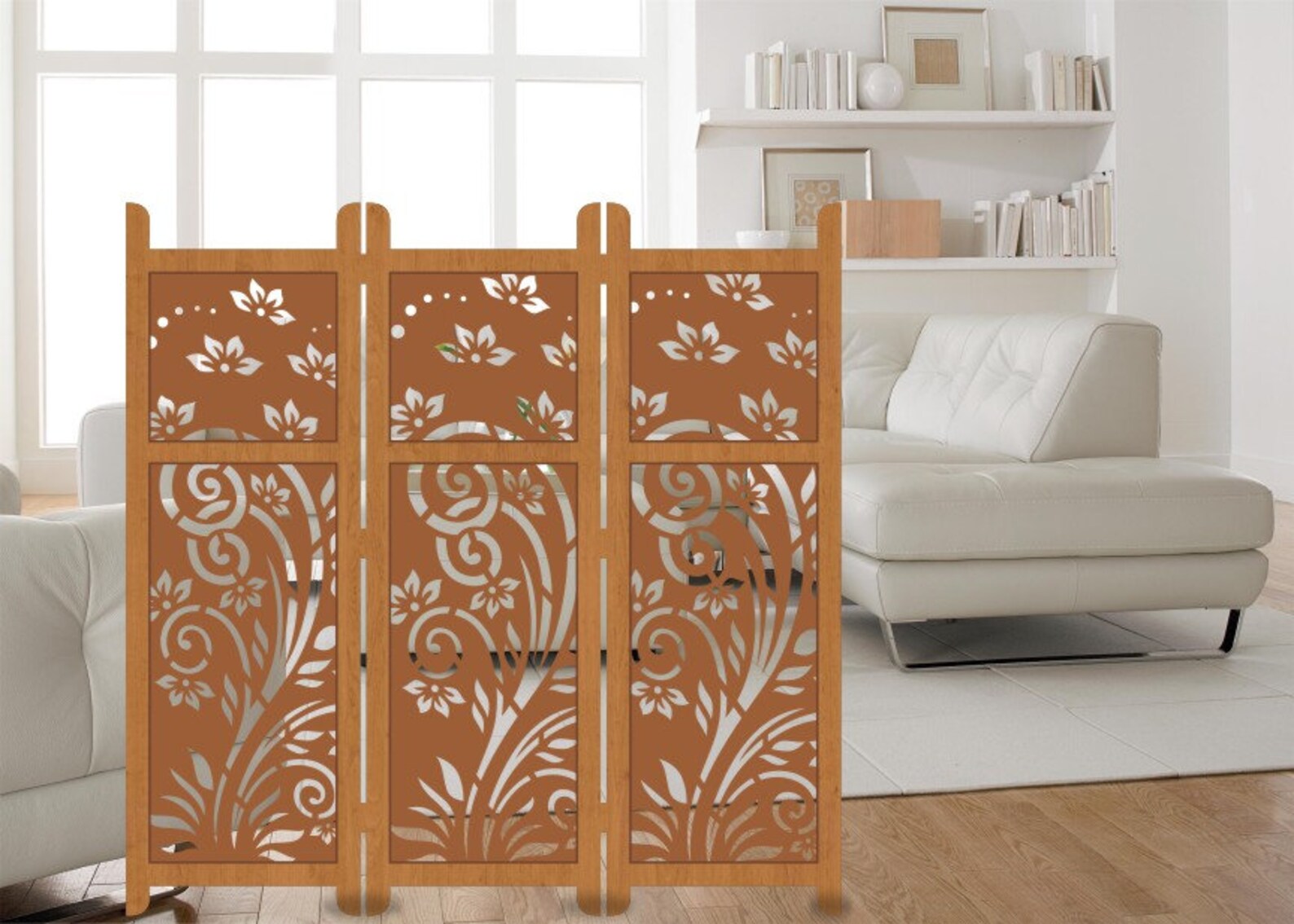 Room Divider Privacy Screen Partitions Decorative Panel - Etsy