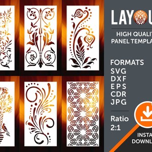 Room Divider, Privacy Screen, Decorative Panel, Stencil, Wall Handing ...