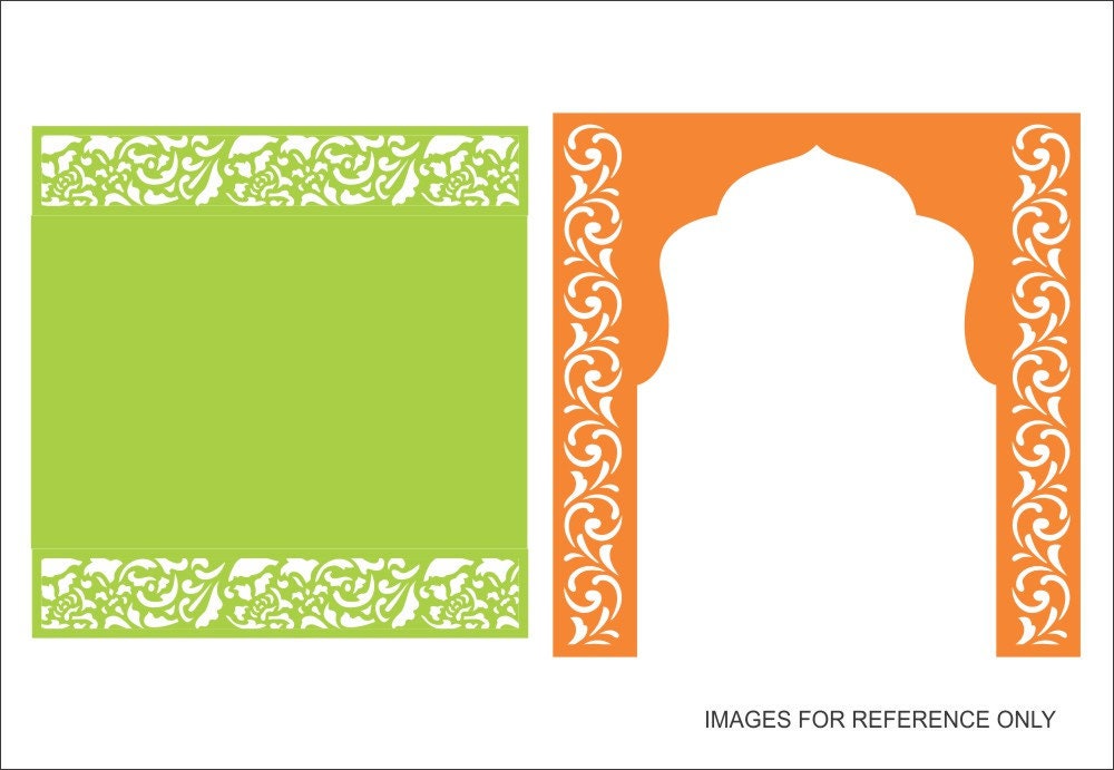 7 Leaf Border Designs | Wall Panels & Stencil | Craft Decoration | High ...