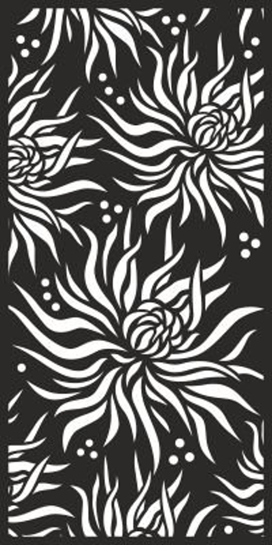 Floral Room Divider Decorative Panel Wall Hanging Privacy | Etsy