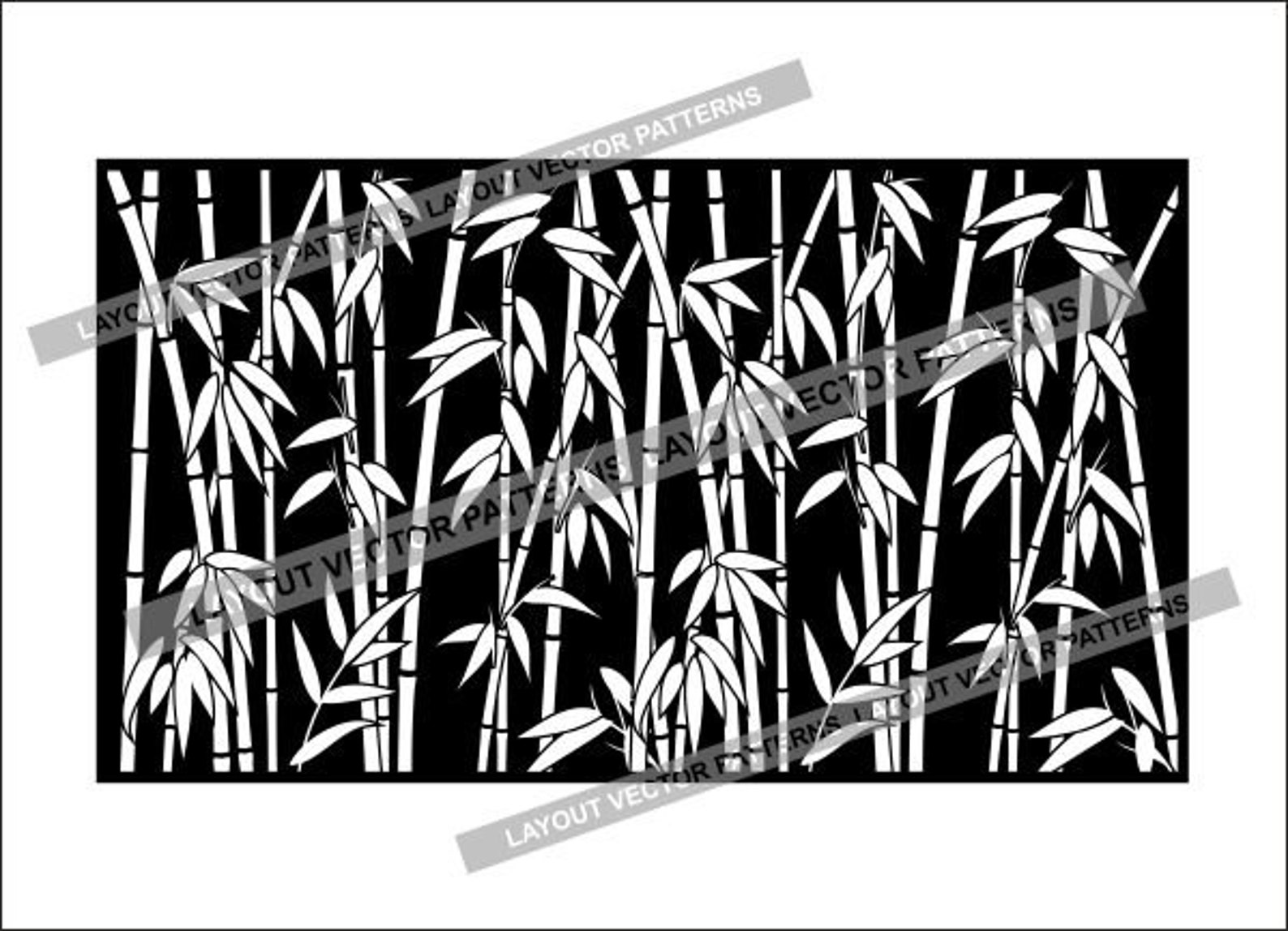 Bamboo Tree Panels Wall Panel Stencil Room Decor Tree - Etsy Canada