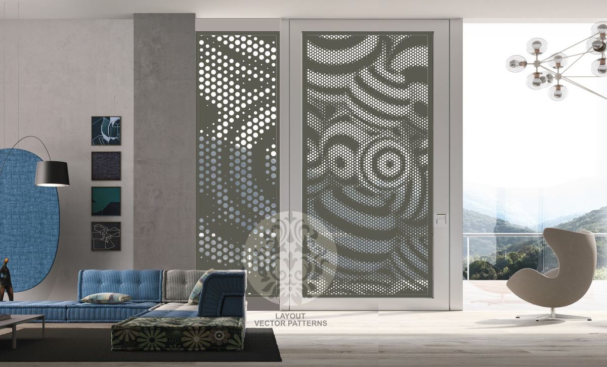 Perforated Dot Pattern, Optical Illusion, Privacy Screen, Partitions ...