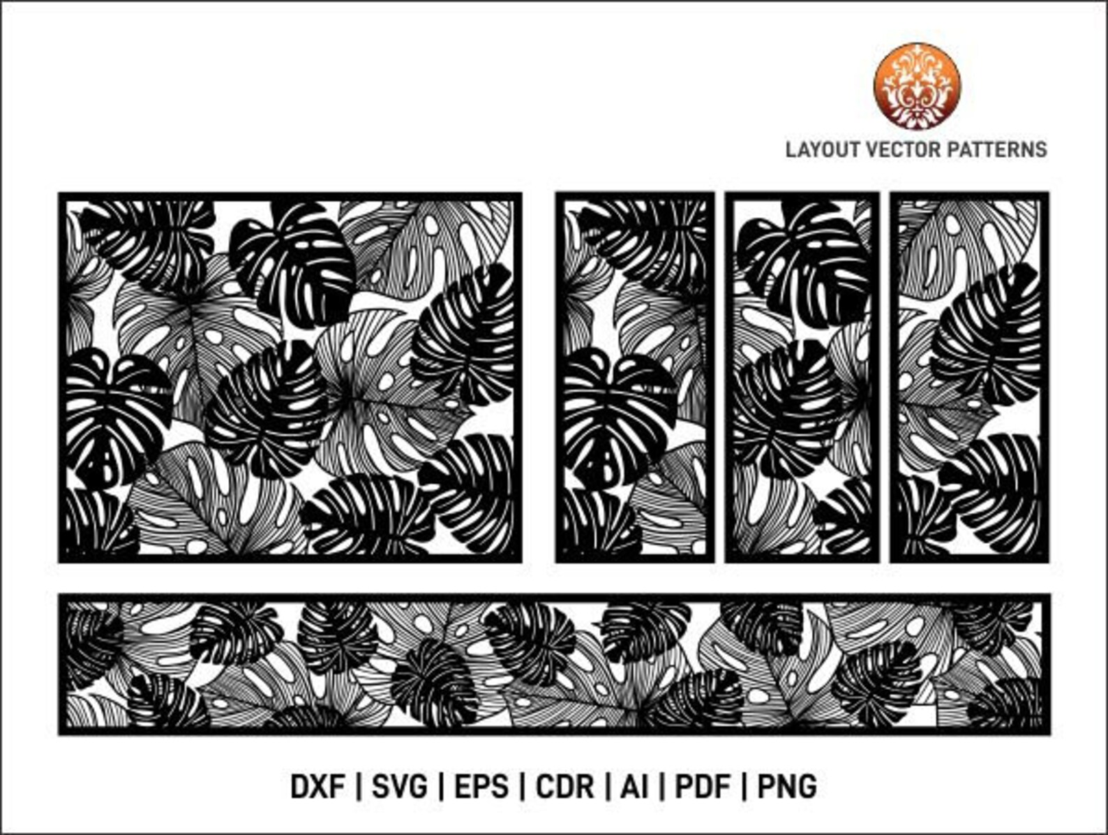 Tropical Leaves, Room Divider, Partition, Screen, Metal Wall Art Laser ...