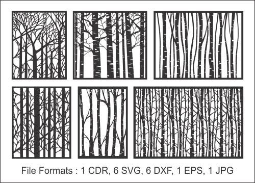 Birch Tree Panels Wall Panels Room Decor Tree Patterns - Etsy