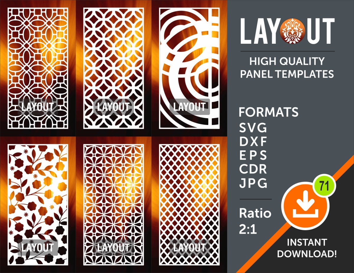 Room Divider Privacy Screen Decorative Panel Stencil Wall | Etsy