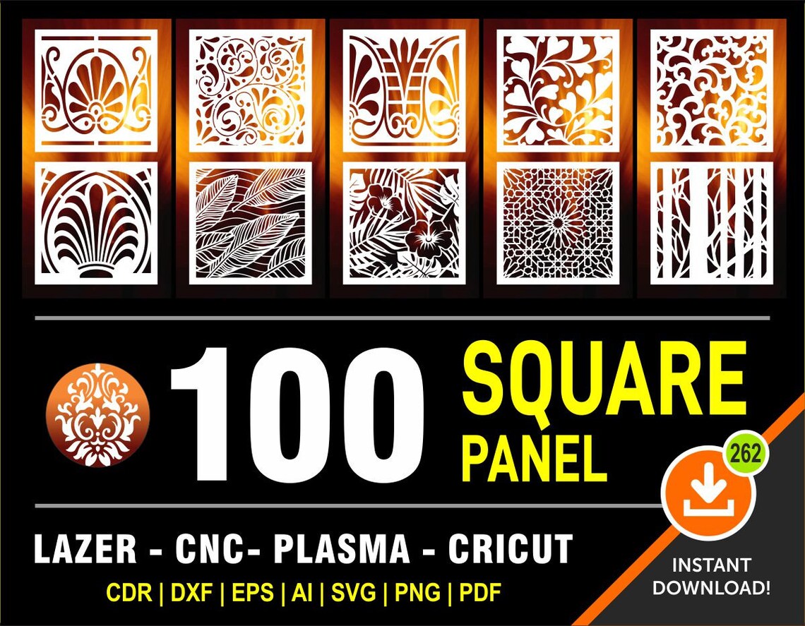 100 Square Panels Decorative Patterns Hanging Room Divider - Etsy