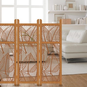 Leaf Panel Pattern, Decorative Room Divider, Wall Hanging, Screen Cnc ...
