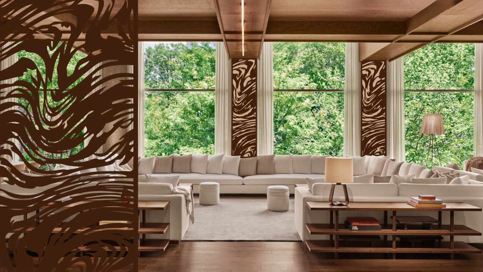 Abstract Room Divider Panel Screen Partitions Wall Hanging - Etsy