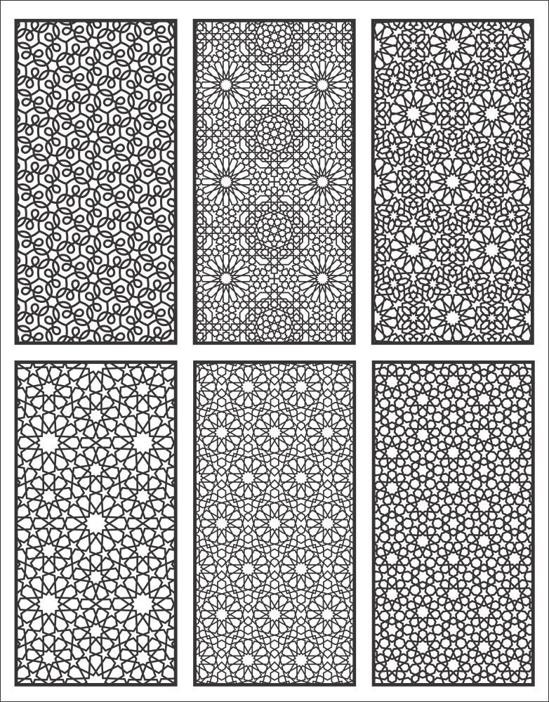 6 Arabic Room Divider Set 7 Privacy Screen Decorative | Etsy