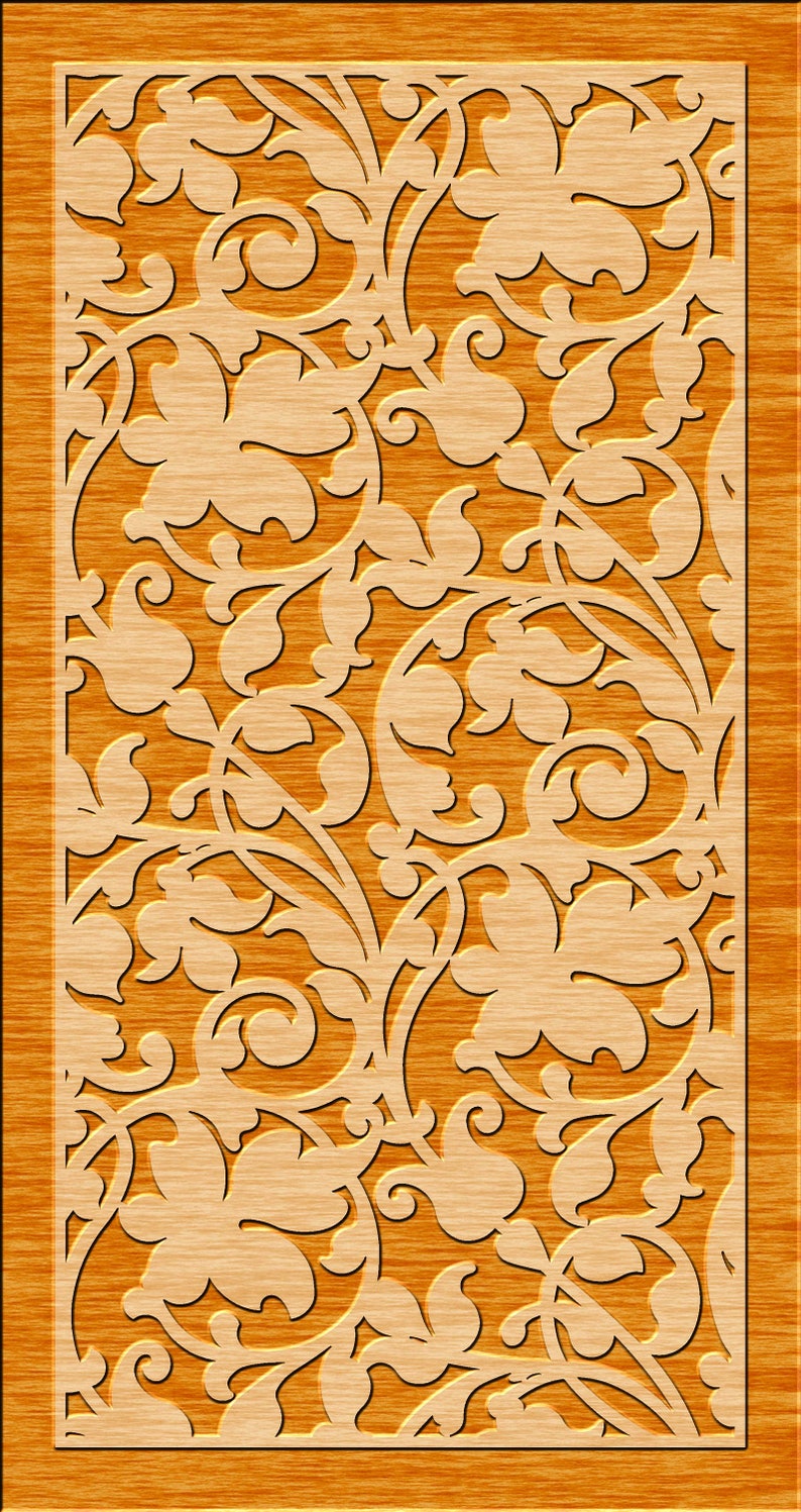 Floral Room Divider, Decorative Panel, Wall Hanging, Privacy Screen ...