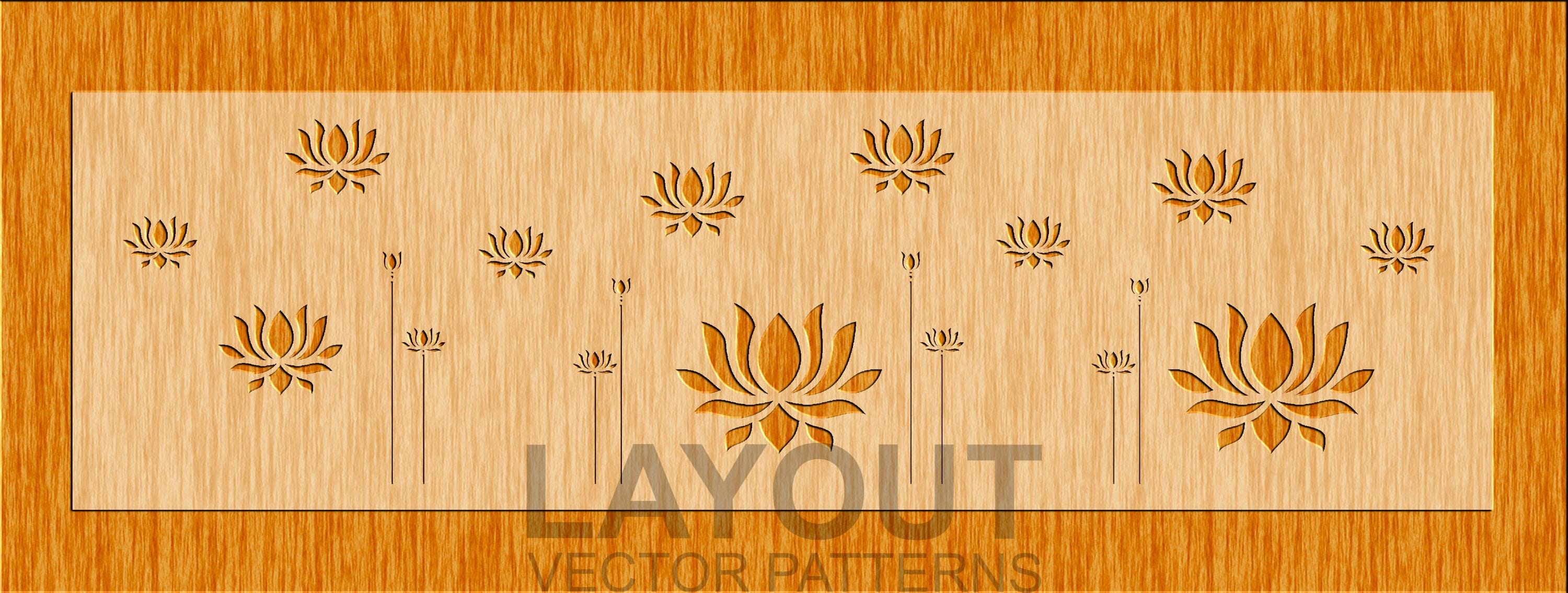 9 Temple Template, Wall Hanging, Partitions, Screen, Stencil, Laser ...