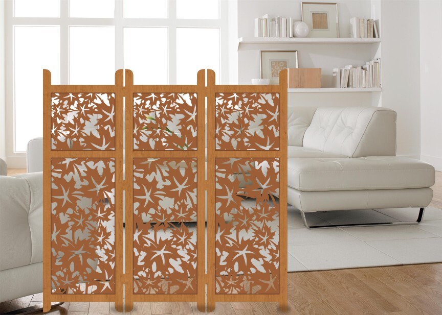 Leaf Room Divider Decorative Panel Wall Hanging Privacy | Etsy