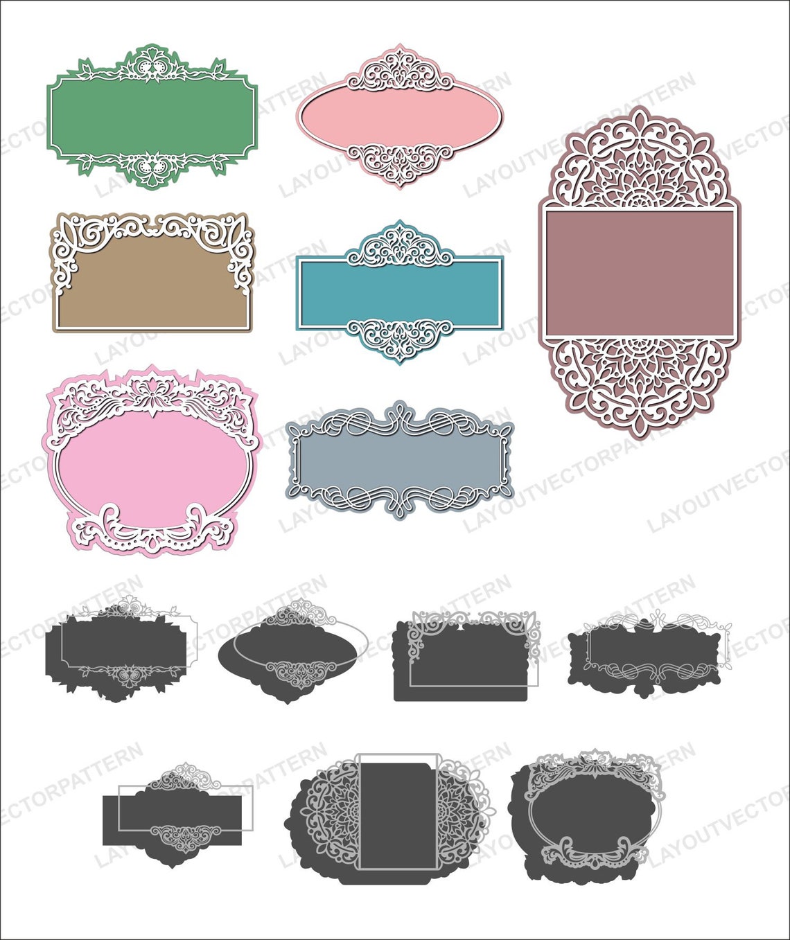 Frames, Name Frame, Name Plate Laser, Cnc, Plasma, Cricut File SVG, DXF ...