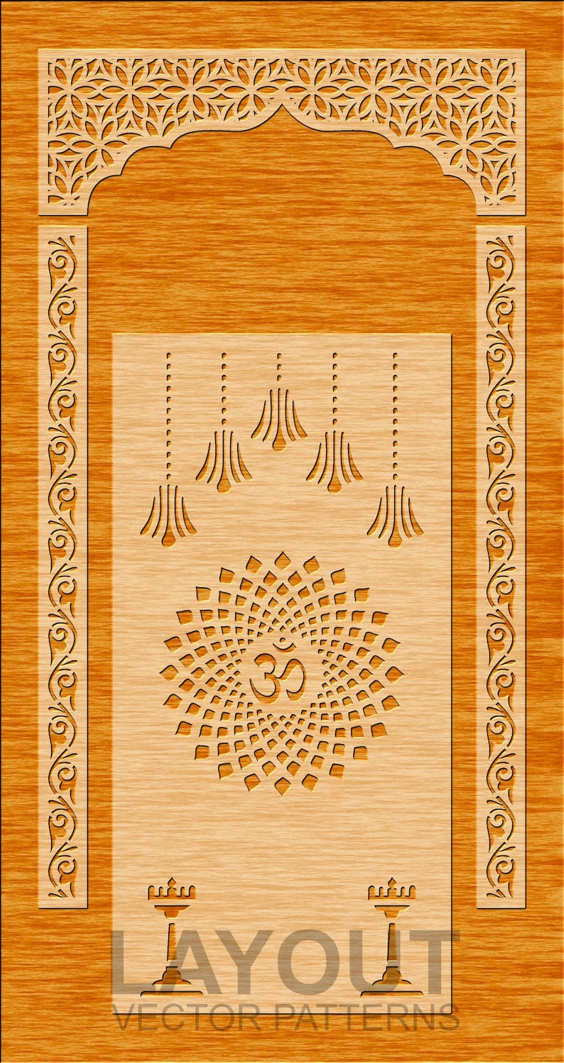 9 Temple Template, Wall Hanging, Partitions, Screen, Stencil, Laser ...