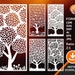 5 Tree Panels Roon Divider Wall Panels Room Decor Privacy - Etsy