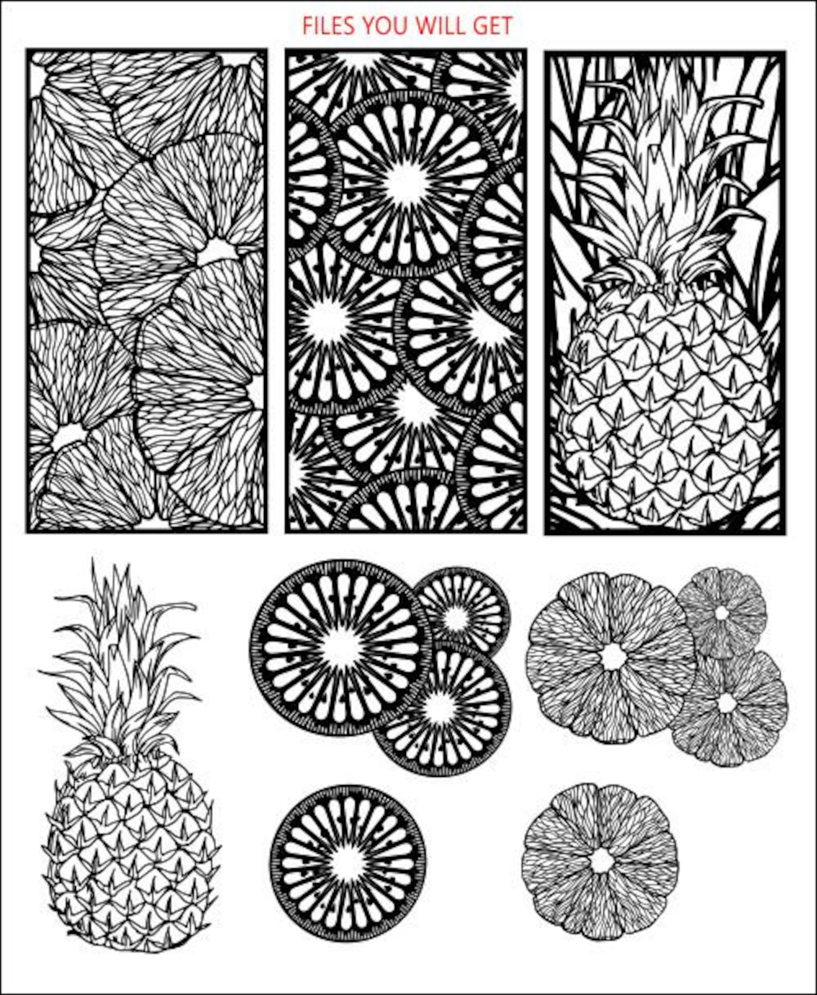 Fruit Texture Panel, Gate, Grill, Door, Room Divider, Screen, Wall ...
