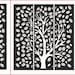 Tree Panels, Wall Panels, Room Decor, Tree Patterns, Laser, CNC, Plasma ...